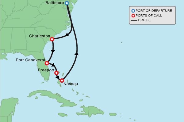 8 Night Southeast Coast & Bahamas on Vision of the Seas | RCI Cruise